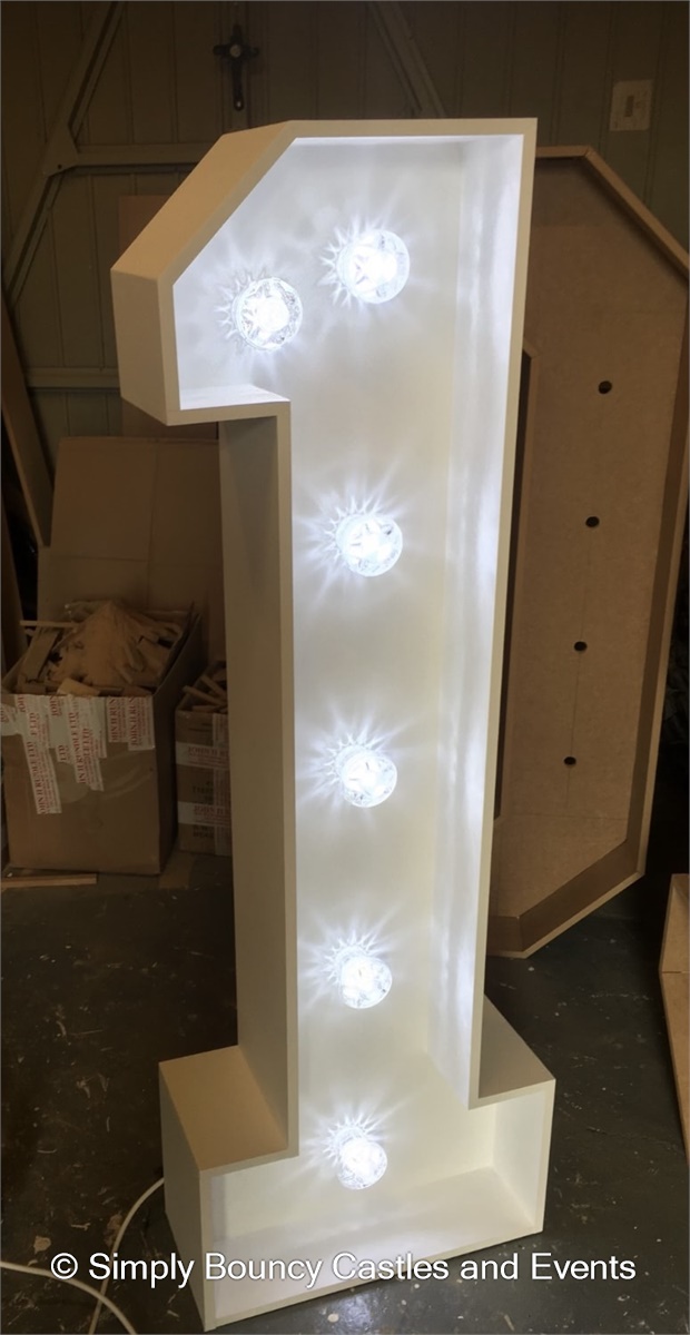 Led Light Up Numbers & Letters - Bouncy Castle Hire in Rochester ...