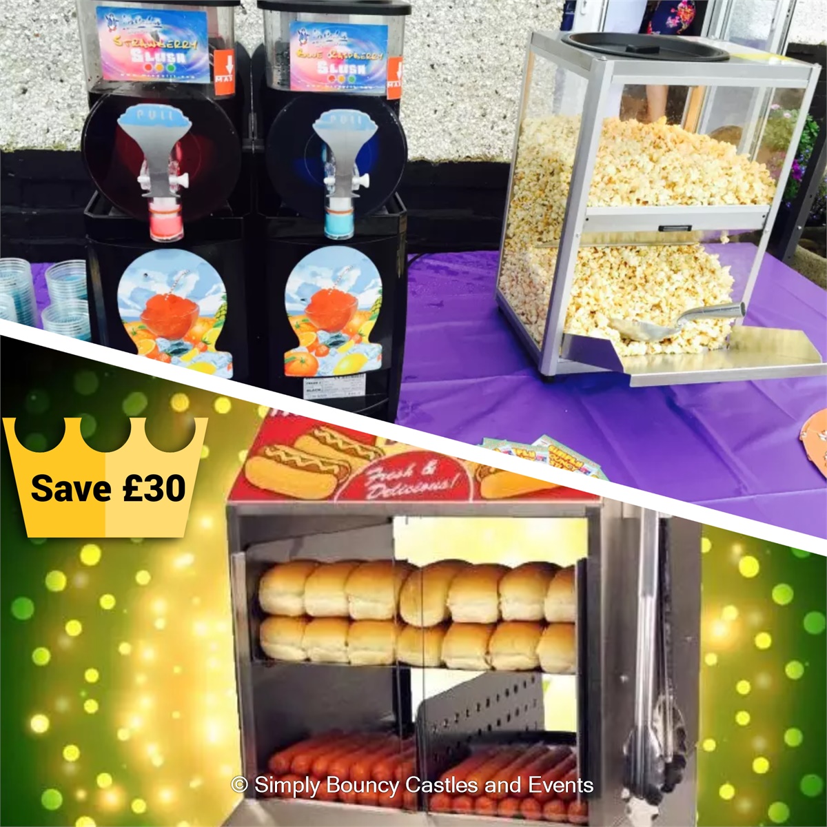 Slush, Popcorn & Hot Dog Machine Package | Beyond Bounce